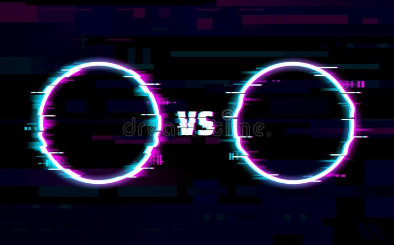 Vs Versus Vector Background of Red and Blue Colors Stock Vector ...
