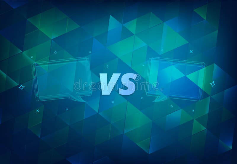 Versus Card. VS Horizontal Banner. Vector Illustration. Stock Vector ...