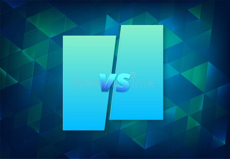 Versus Card. VS Horizontal Banner. Vector Illustration. Stock Vector ...