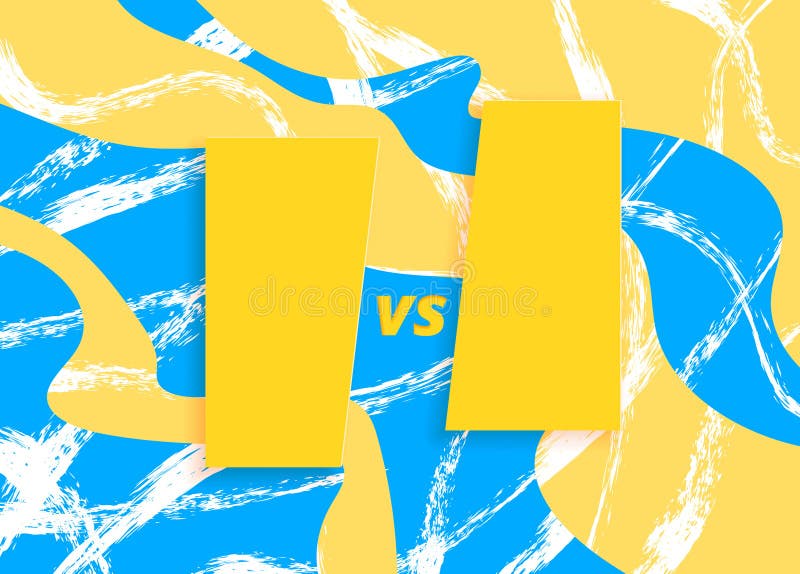Versus Card. VS Horizontal Banner. Vector Illustration. Stock Vector ...