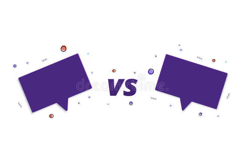 Versus Card. VS Horizontal Banner. Vector Illustration. Stock Vector ...