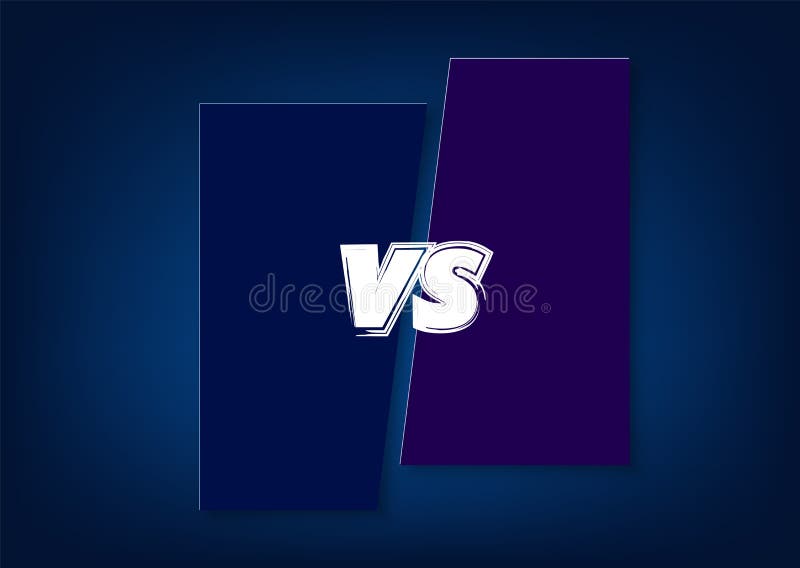 Versus Card. VS Horizontal Banner. Vector Illustration. Stock Vector ...
