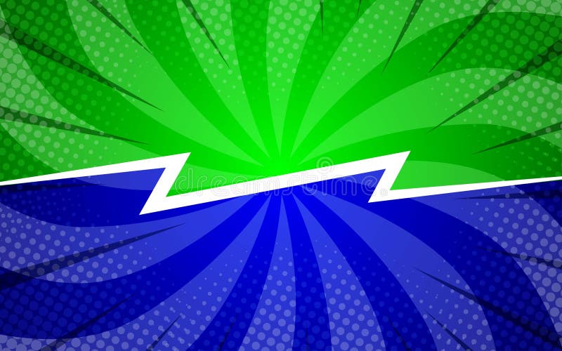 Halftone Lightning Explosion Pop Art Comic Background. Cartoon Vector ...