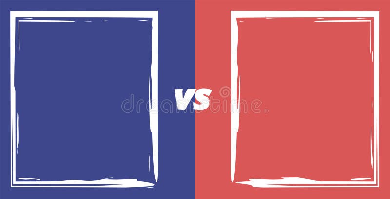 Versus Comparison Blank. Vs Template Stock Vector - Illustration of ...