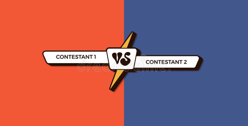 Versus Blank Template Stock Illustrations – 489 Versus Blank Template ...