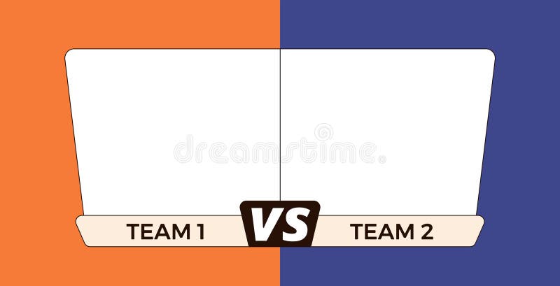 Versus Blank Template Stock Illustrations – 489 Versus Blank Template ...