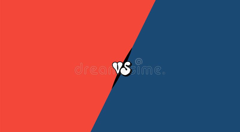Versus Comparison Blank. Vs Vector Background. Template Stock Vector ...