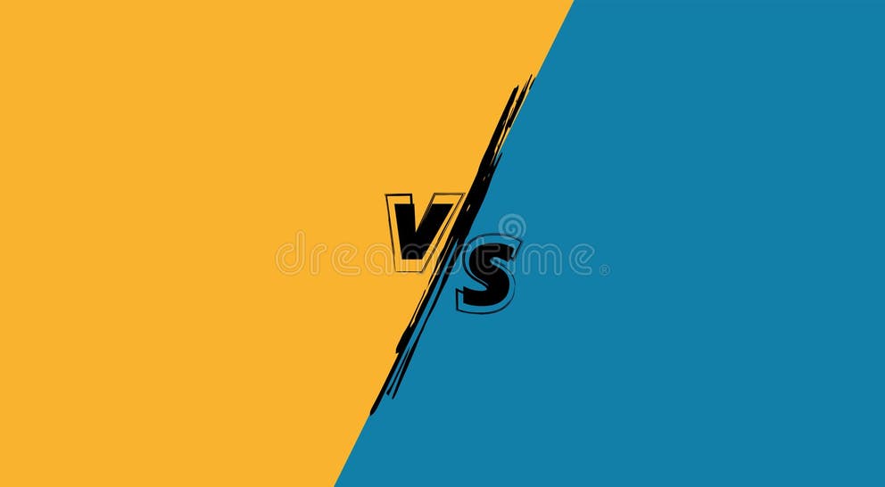 Versus Comparison Blank. Vs Vector Background Template Stock Vector ...