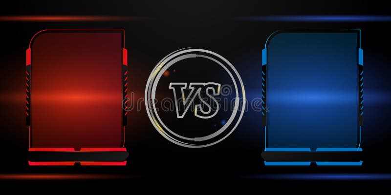 Versus Competition Conceptual Background Design Stock Illustration ...