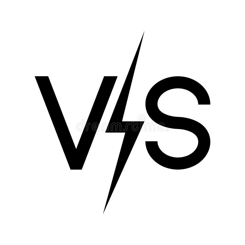 Versus Competition Icon Simple Stock Illustration - Illustration of ...