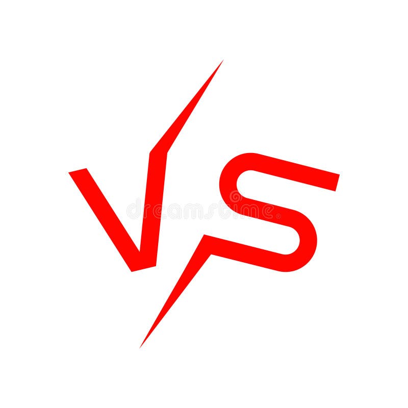 Versus Competition Icon Simple Stock Illustration - Illustration of ...