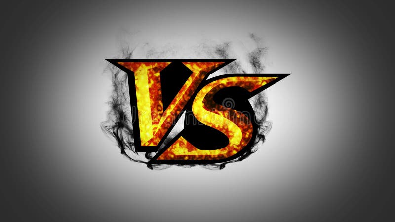 Versus Fight Animation. VS on Spark Fire. Luxury. Sports Battle. CG ...