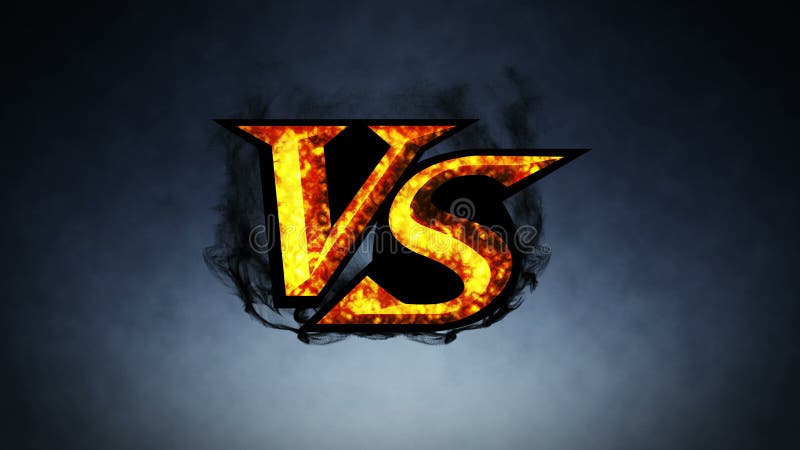 Versus Fight Animation. VS on Spark Fire. Luxury. Sports Battle. CG ...