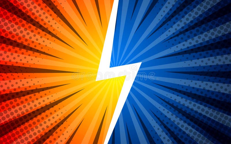 Versus Fight Background Comic Style Design. Vector Illustration Stock ...