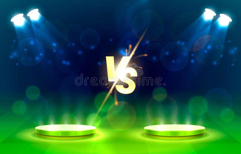 Versus Game Cover, Banner Sport Vs, Team Concept. Stock Vector ...