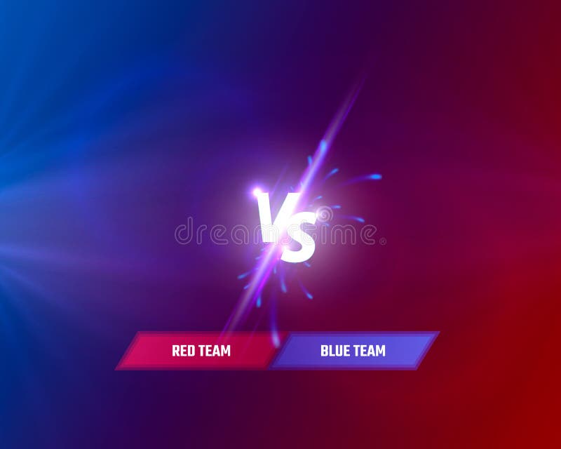 Versus Game Cover, Banner Sport Vs, Team Concept. Stock Vector ...