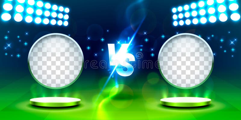 Versus Game Cover, Banner Sport Vs, Team Concept. Vector Illustration ...