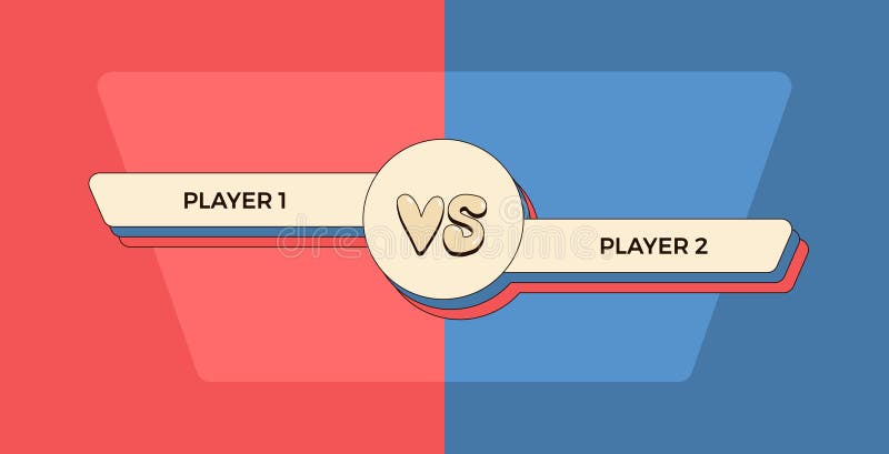 Versus Groovy Retro Comparison Blank. Vs Vector Background. Template ...
