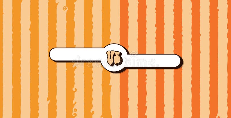 Versus Groovy Retro Comparison Blank. Vs Vector Background. Template ...