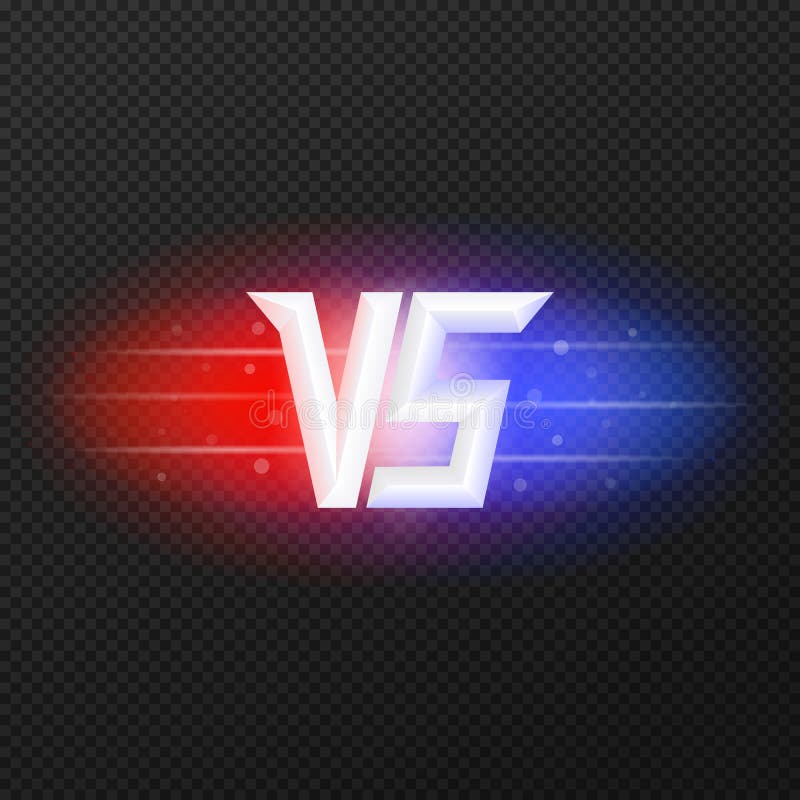 Versus icon with flares stock vector. Illustration of duel - 74423878