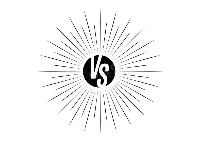 Versus Icon. VS Letters is into Round Circle Stock Vector ...