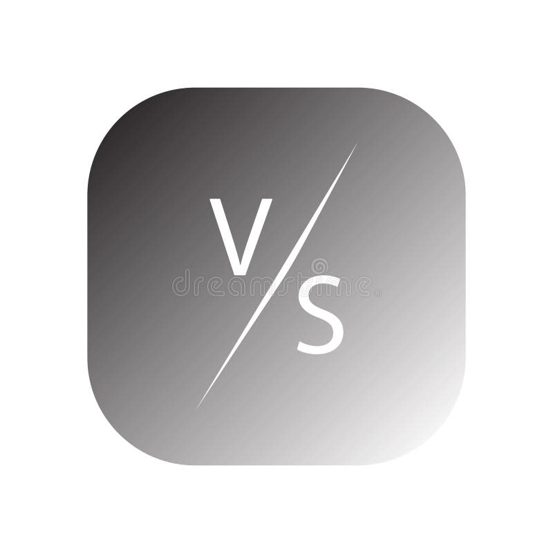 Versus icon, vs vector stock vector. Illustration of symbol - 304066325