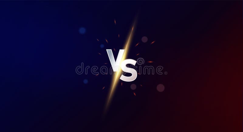 Versus image blank stock vector. Illustration of frame - 297977652