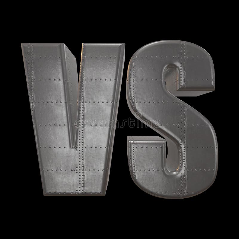 Versus Logo. VS Letters 3D stock illustration. Illustration of ...