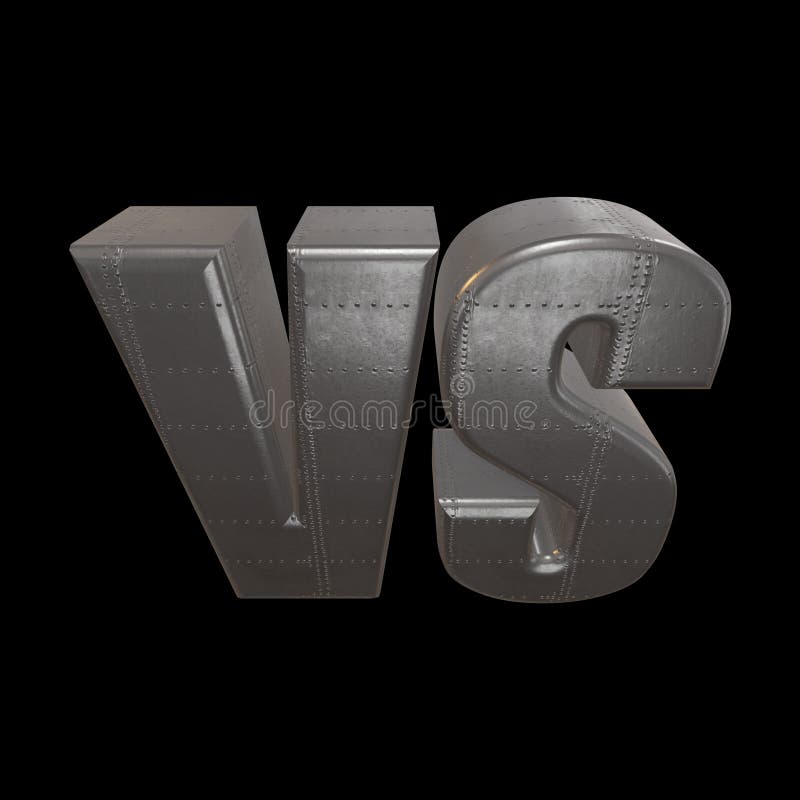 Versus Logo. VS Letters 3D stock illustration. Illustration of color ...