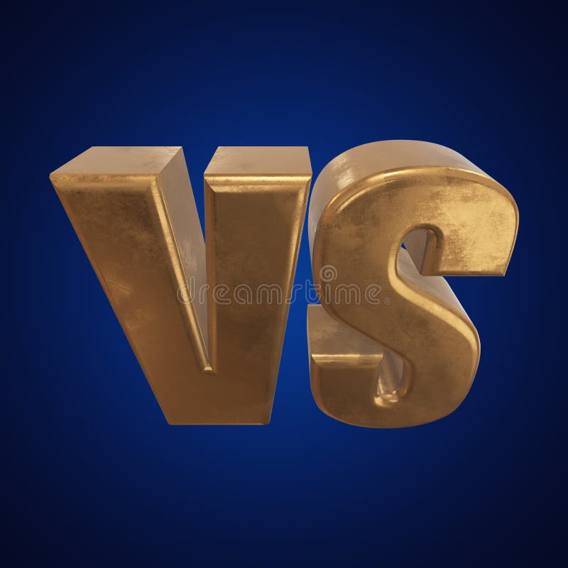 Versus Logo. VS Letters 3D stock illustration. Illustration of deal ...