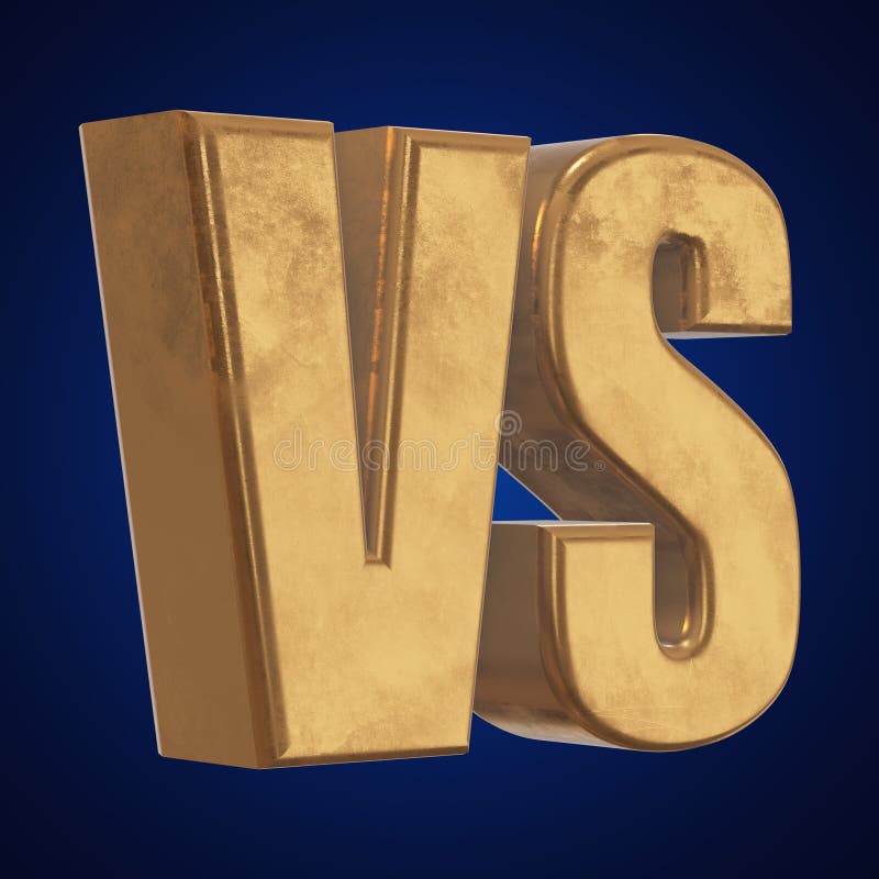 Versus Logo. VS Letters 3D stock illustration. Illustration of ...