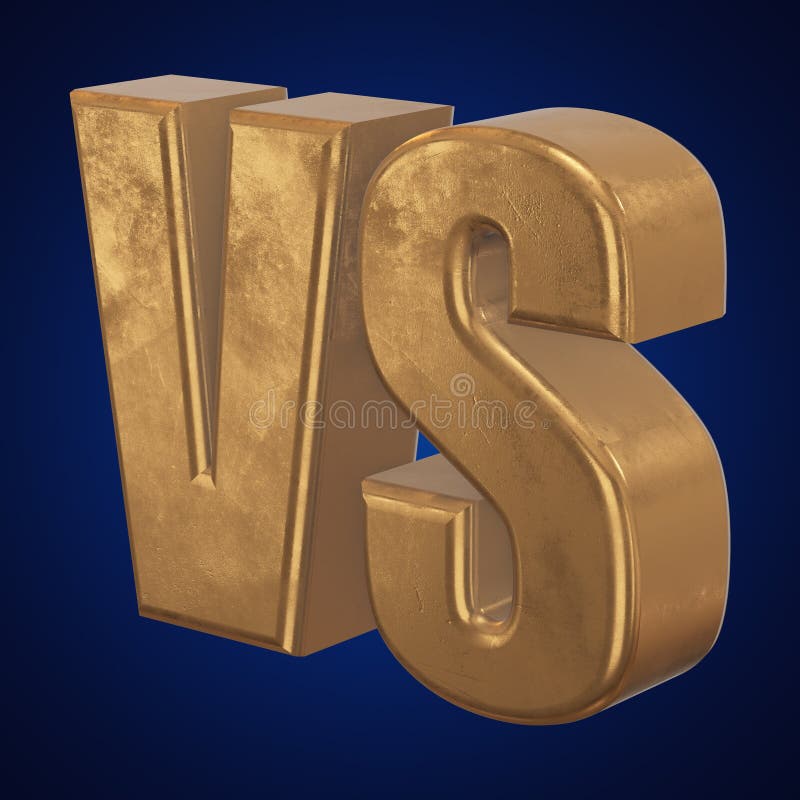 Versus Logo. VS Letters 3D stock illustration. Illustration of ...