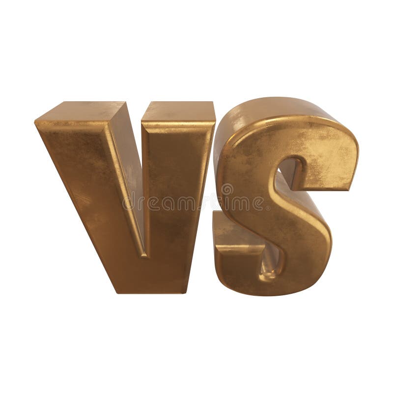 Versus Logo. VS Letters 3D stock illustration. Illustration of color ...