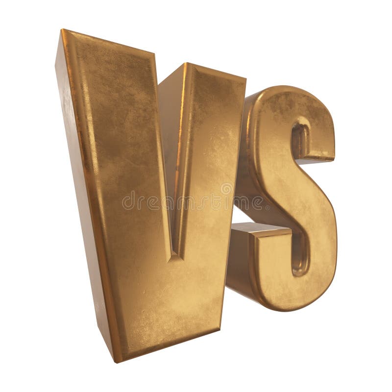 Versus Logo. VS Letters 3D stock illustration. Illustration of ...