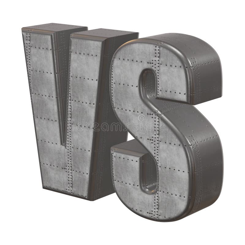 Versus Logo. VS Letters 3D stock illustration. Illustration of ...