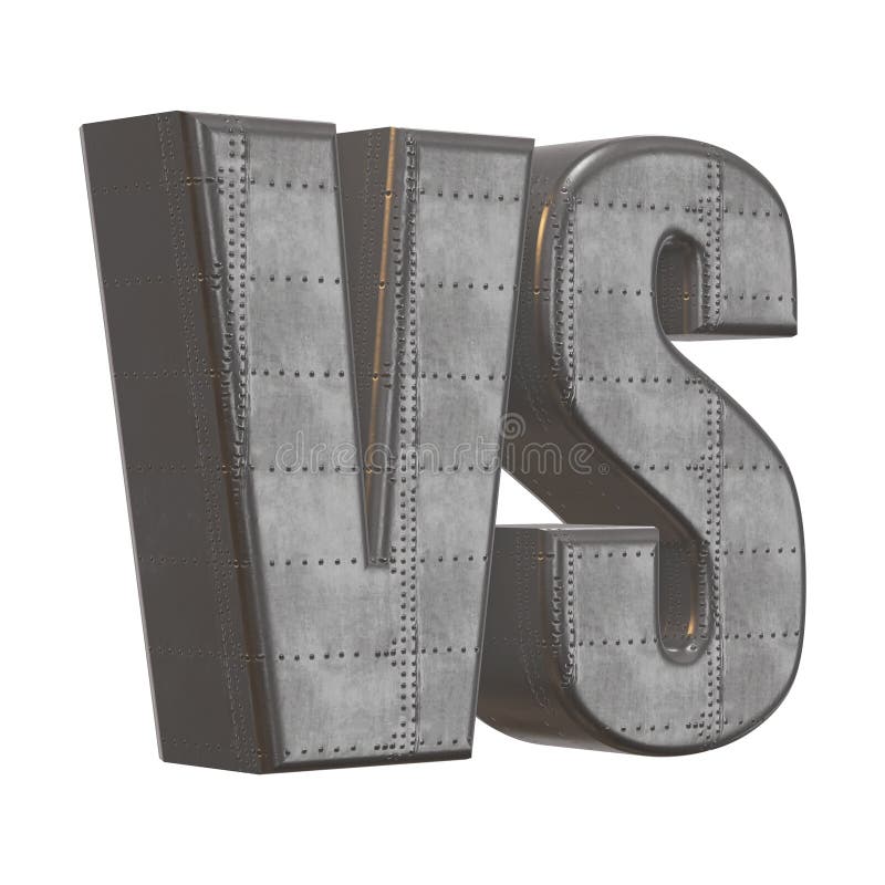 Versus Logo. VS Letters 3D stock illustration. Illustration of design ...