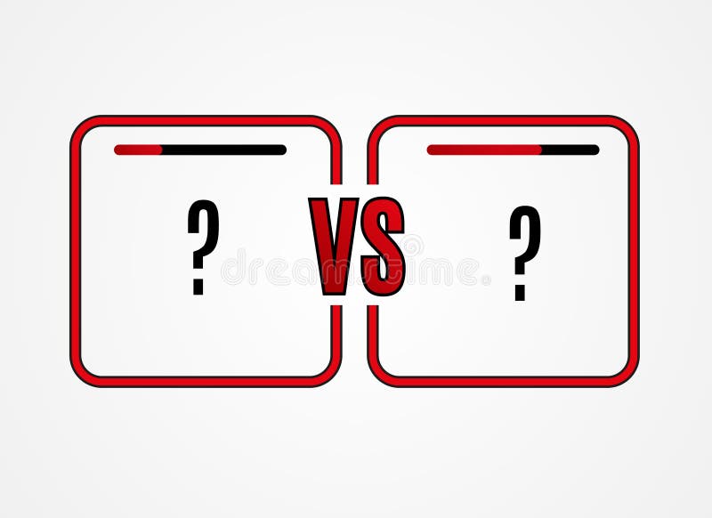 Versus Logo. VS Vector Letters Illustration. Competition Icon. Fight ...