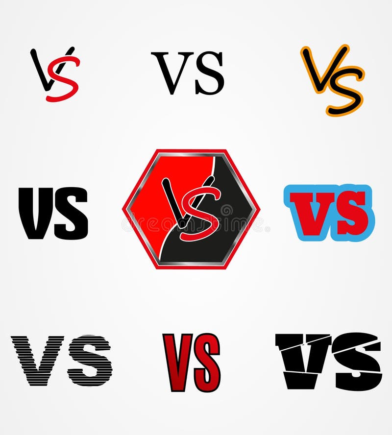 Versus Logo. VS Vector Letters Illustration. Competition Icon. Fight ...
