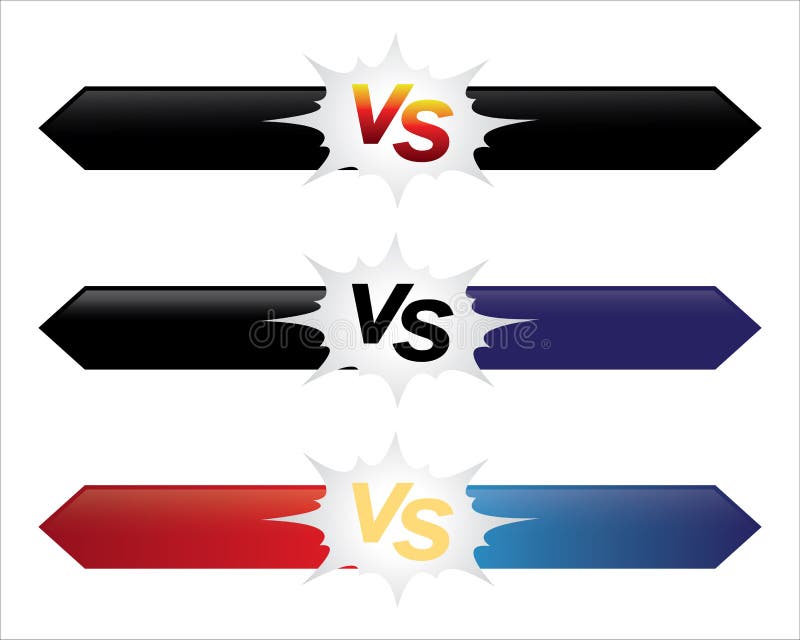 Versus, Opponent, Opposition Fighting Frame or Border Vector Background ...