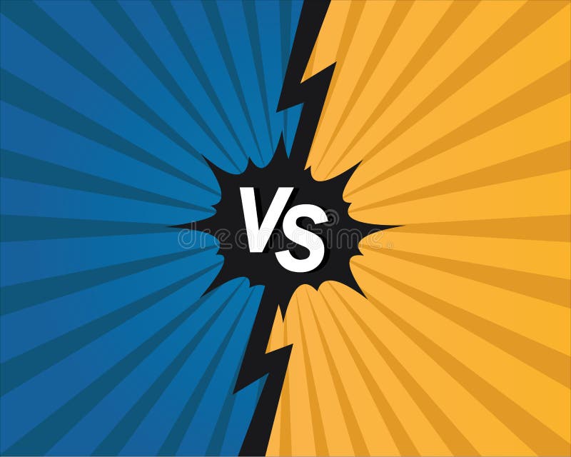 Versus, Opponent, Opposition Fighting Frame Bar Vector Background ...