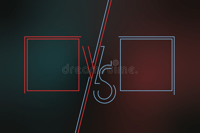 Versus Screen. Background for Battle or Competition Stock Vector ...