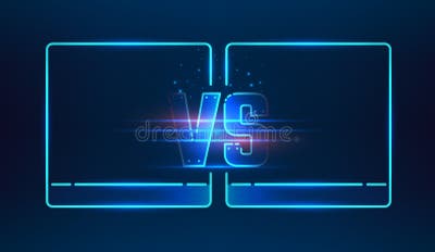 Versus screen design stock vector. Illustration of confrontation - 67475425
