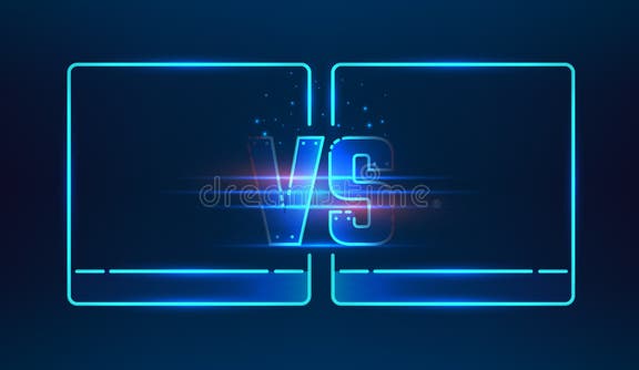 Versus screen design stock vector. Illustration of confrontation - 67475425