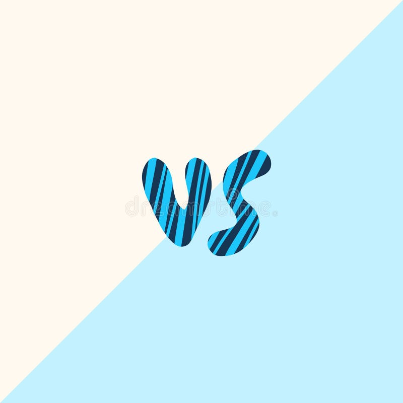 Versus Screen Vector Illustration. Vs Card. Stock Vector - Illustration ...