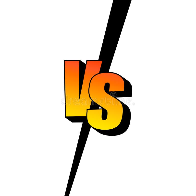 Versus Screen. Vs Battle Headline, Conflict Duel between Teams Stock ...