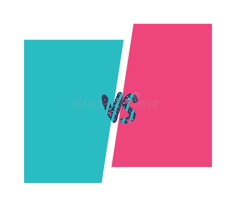 Versus Screen Vector Illustration. Vs Card. Stock Vector - Illustration ...