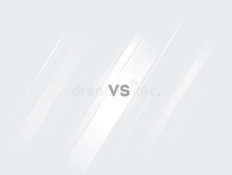 Versus Screen White and Light. Vs Fight Background for Battle ...