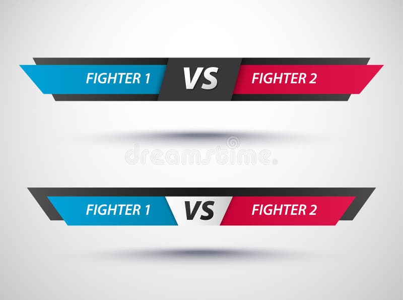 Scoreboard Versus Team a Vs Team B for Sport Lower Third with Time and ...