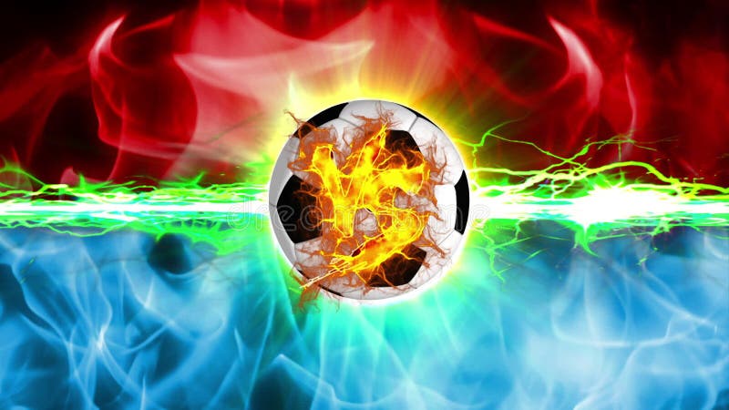 Soccer Ball Symbol Particle Fire Works Effect Animation Stock Footage ...