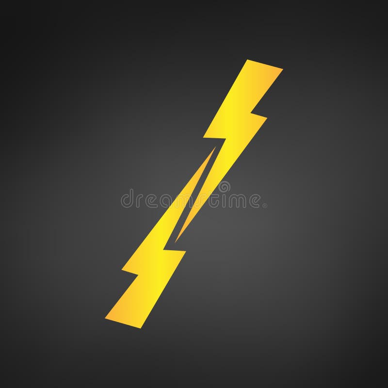 Versus Symbol. Glowing Lightning. Two Opposite Lightnings. Vector ...